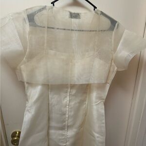 Dresses | Cream Beige Kultura Pinya Organza Filipiniana Mothers Dress W ...